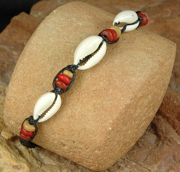 Afrika Schmuck / Armband mit Kauri - Afrikasia.de